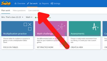 How do I control what my students work on?